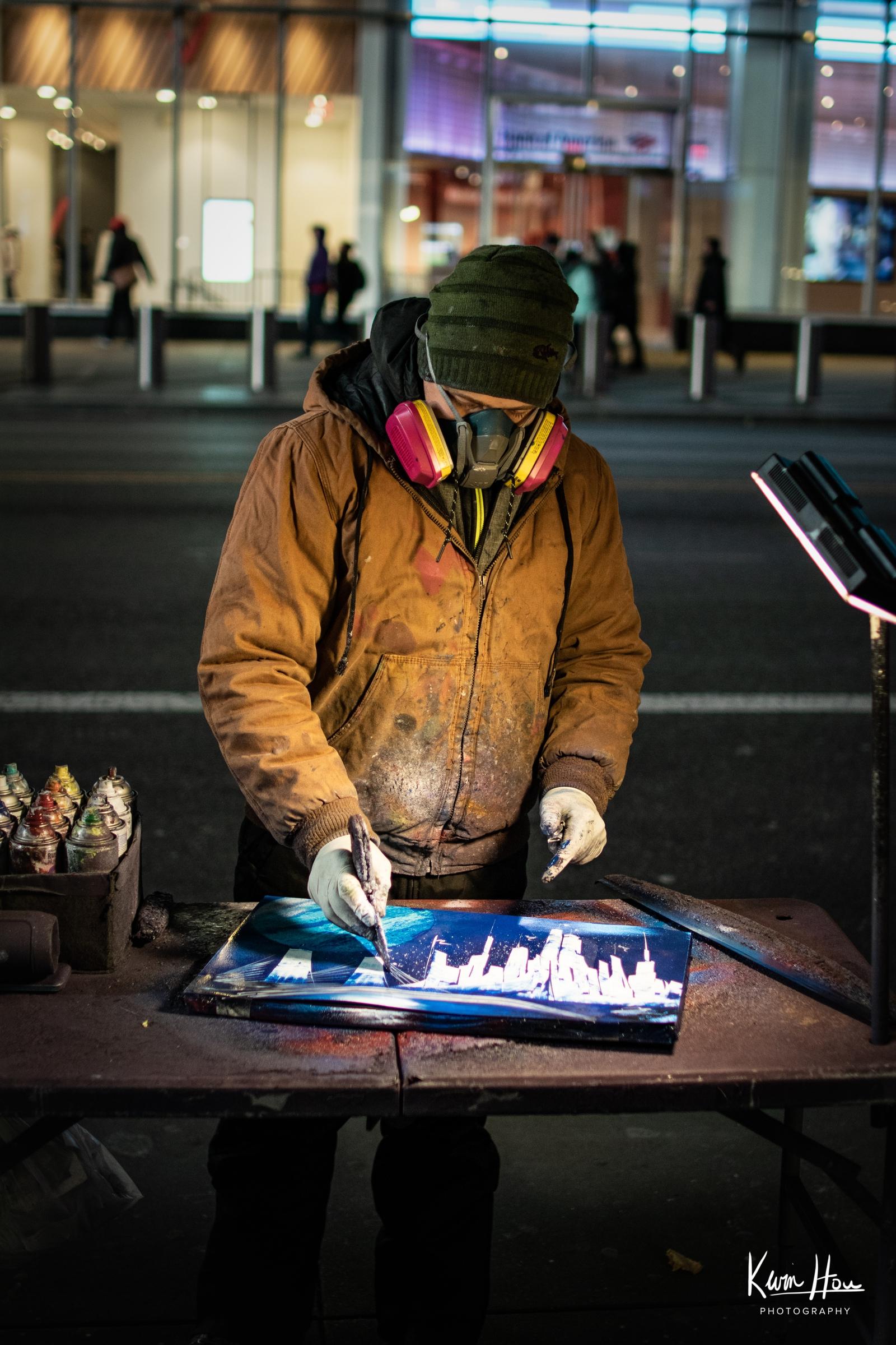 New York Street Artist (Front) | Kevin Hou Photography